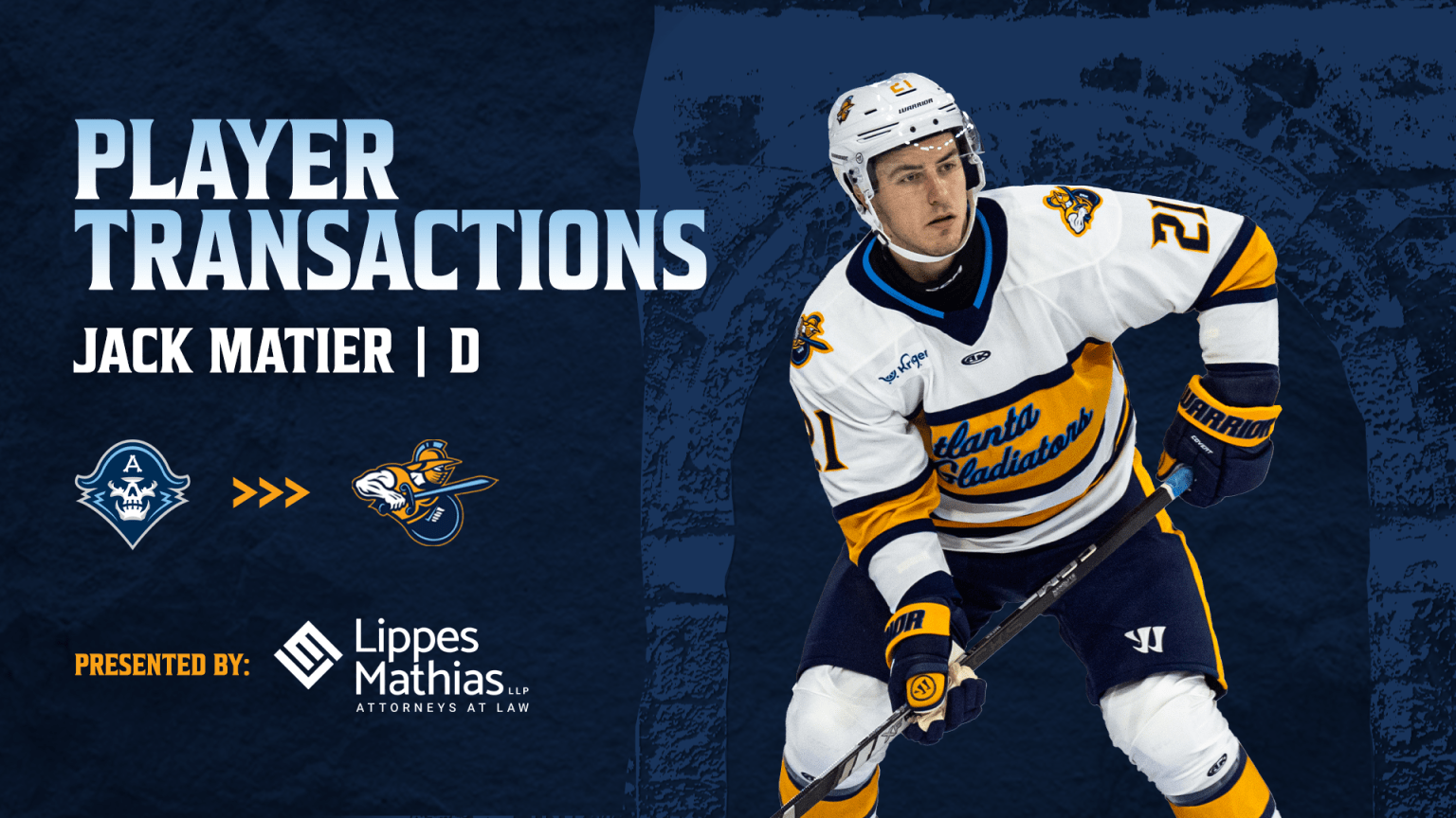 Jack Matier Returns To Atlanta As The Gladiators Strengthen Their Blue ...